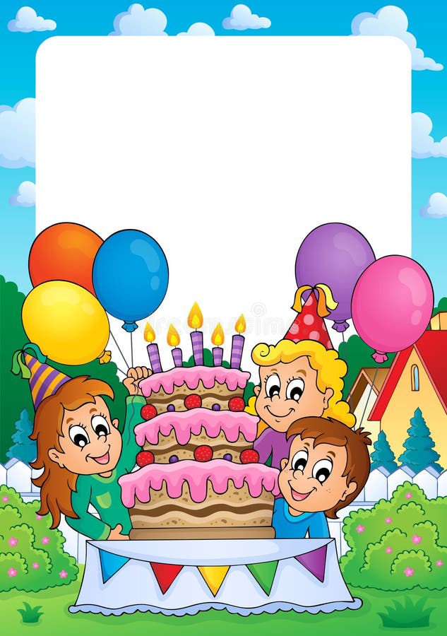 Frame Birthday Theme 3 Stock Illustrations – 6 Frame Birthday Theme 3 ...