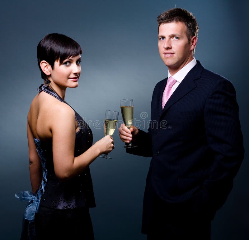 Party time stock image. Image of beverage, couple, celebrating - 3546571