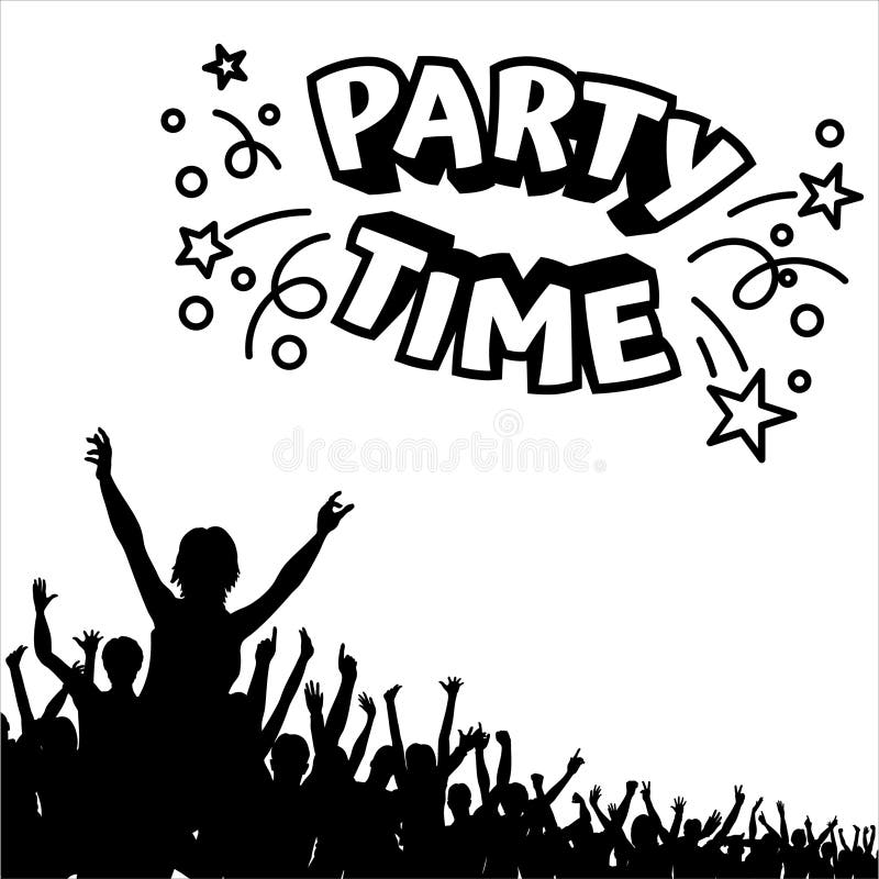 Party Time. Party Celebration. Party Time Celebration Stock Vector ...