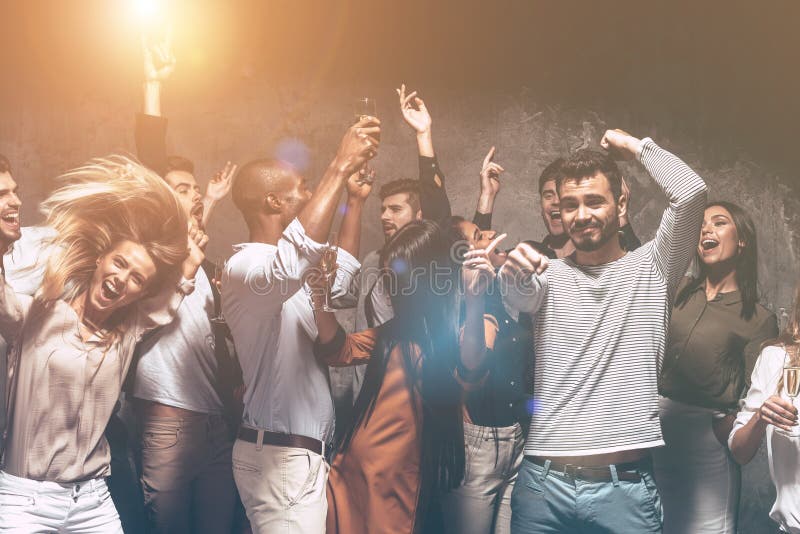 Party time. stock image. Image of casual, dancing, cool - 78913193