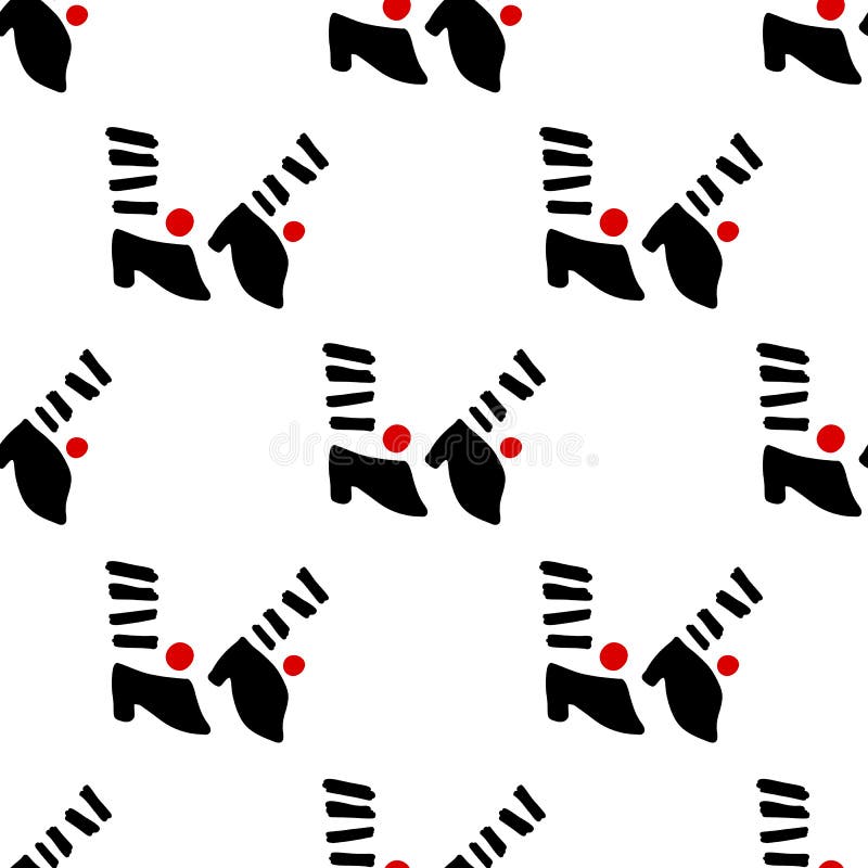 Party Time Icon and Calligraphy. Dancing Feet. Vector Illustration ...