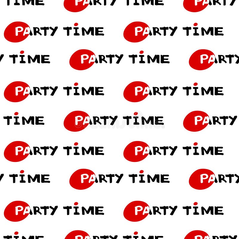 Party Time Calligraphy. Icon of Two Pairs of Dancing Feet Stock Vector ...