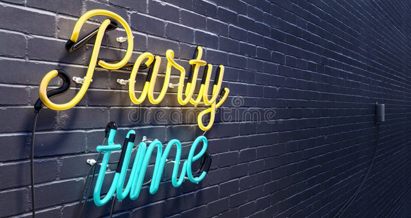 Party Time Sign Neon Stock Illustrations – 1,099 Party Time Sign Neon ...