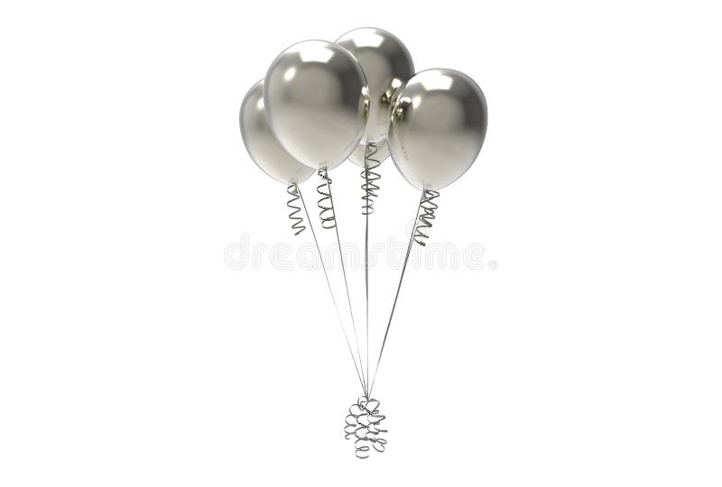 Party Titanium Balloons for Decoration Stock Illustration ...
