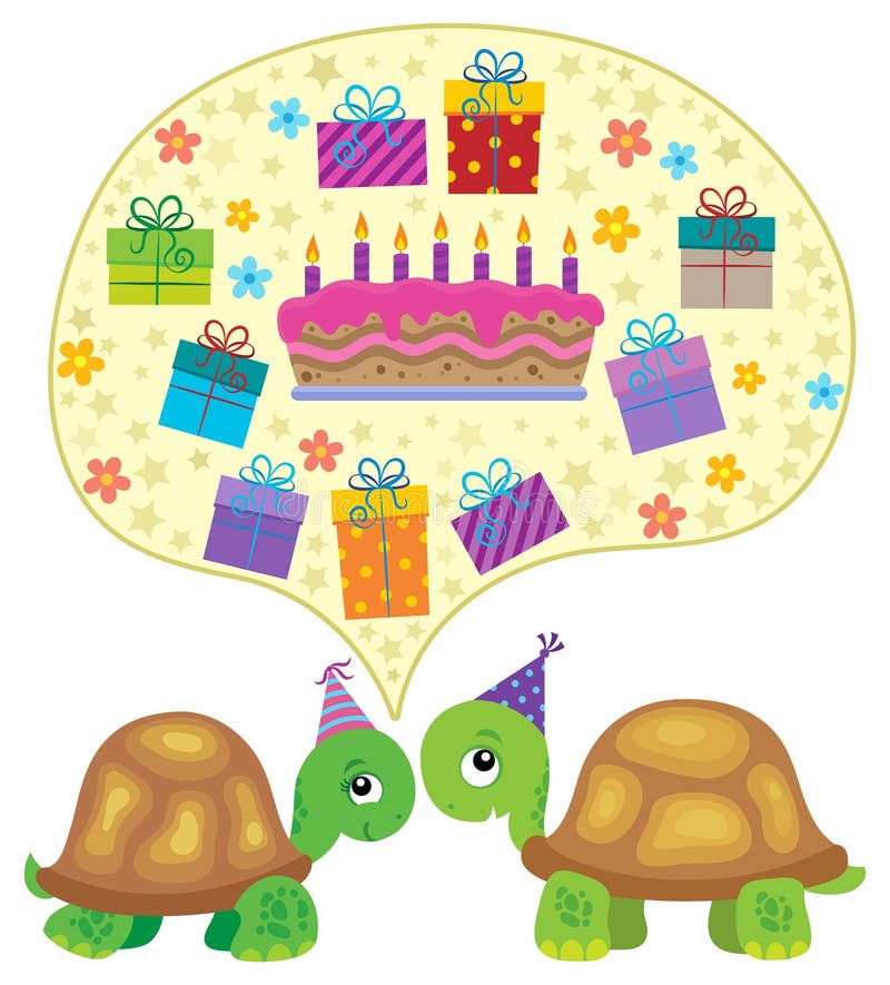 Party Turtles Theme Image 3 Stock Vector - Illustration of thematic ...