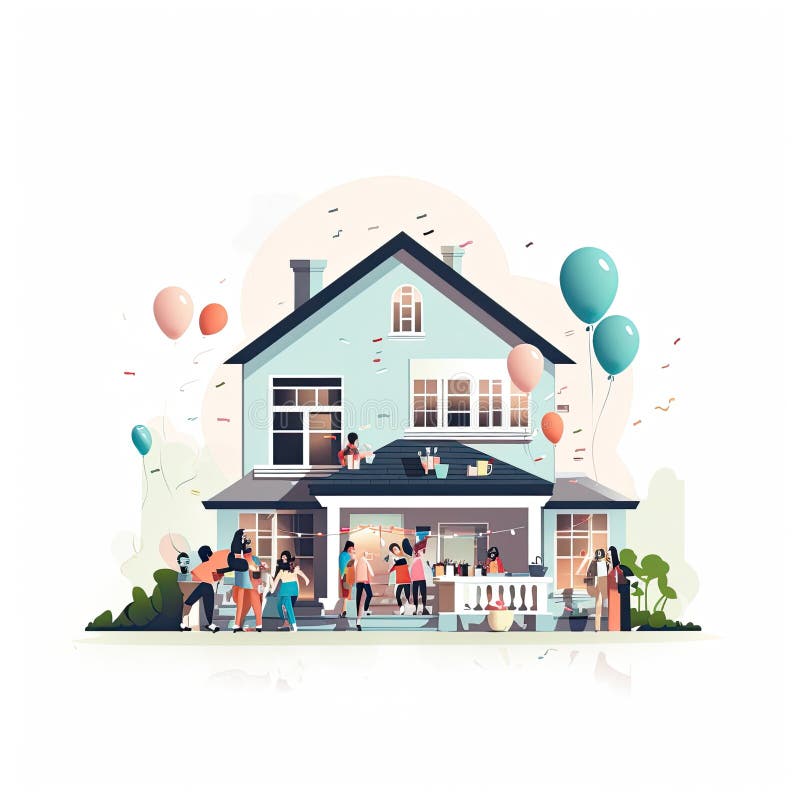 Party Vector Illustration. stock illustration. Illustration of dance ...