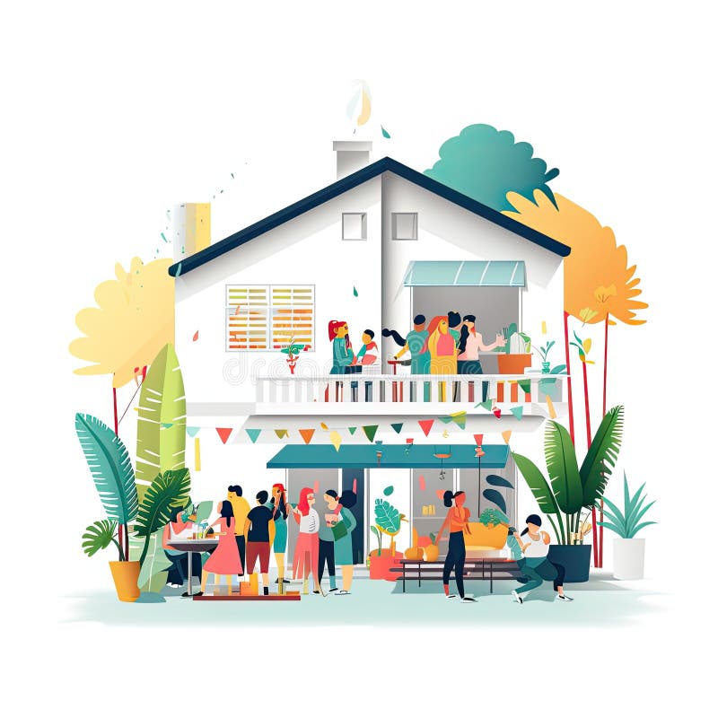 Party Vector Illustration. stock illustration. Illustration of vector ...