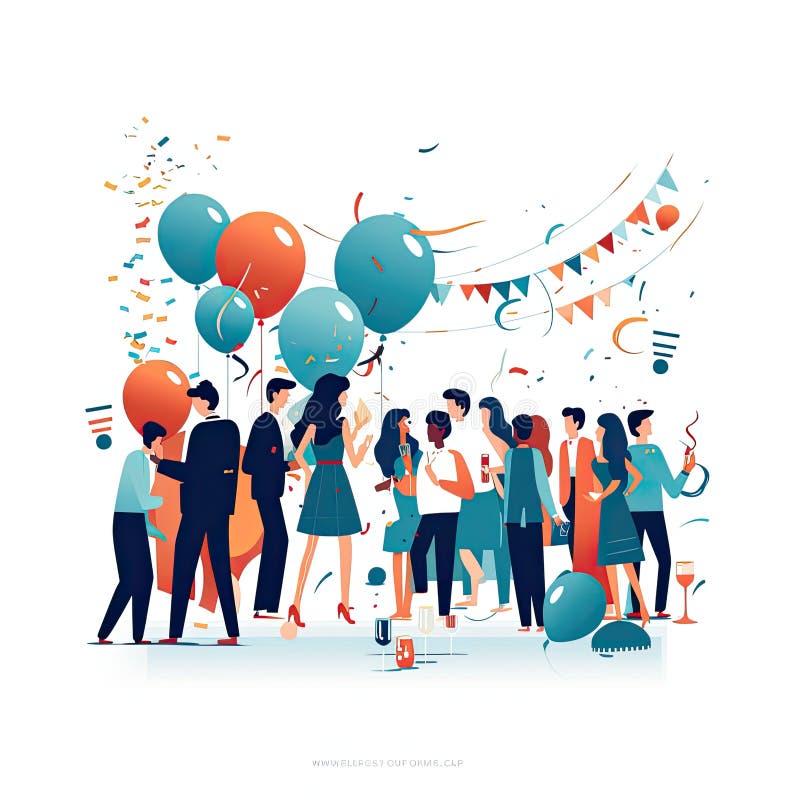 Party Vector Illustration. stock illustration. Illustration of ...