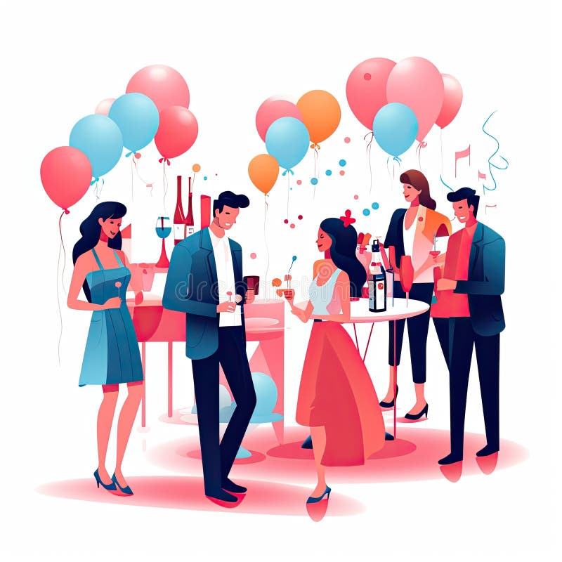 Party Vector Illustration. stock illustration. Illustration of music ...