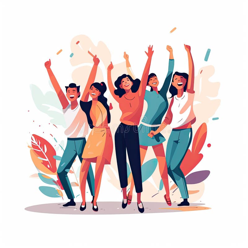 Party Vector Illustration. stock illustration. Illustration of concept ...