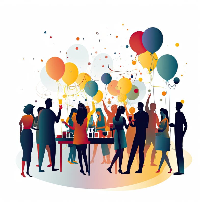 Party Vector Illustration. stock illustration. Illustration of ...