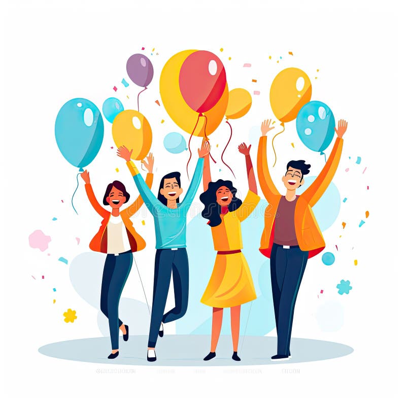 Party Vector Illustration. stock illustration. Illustration of ...