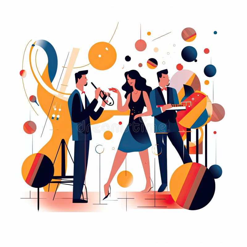 Party Vector Illustration. stock illustration. Illustration of floor ...