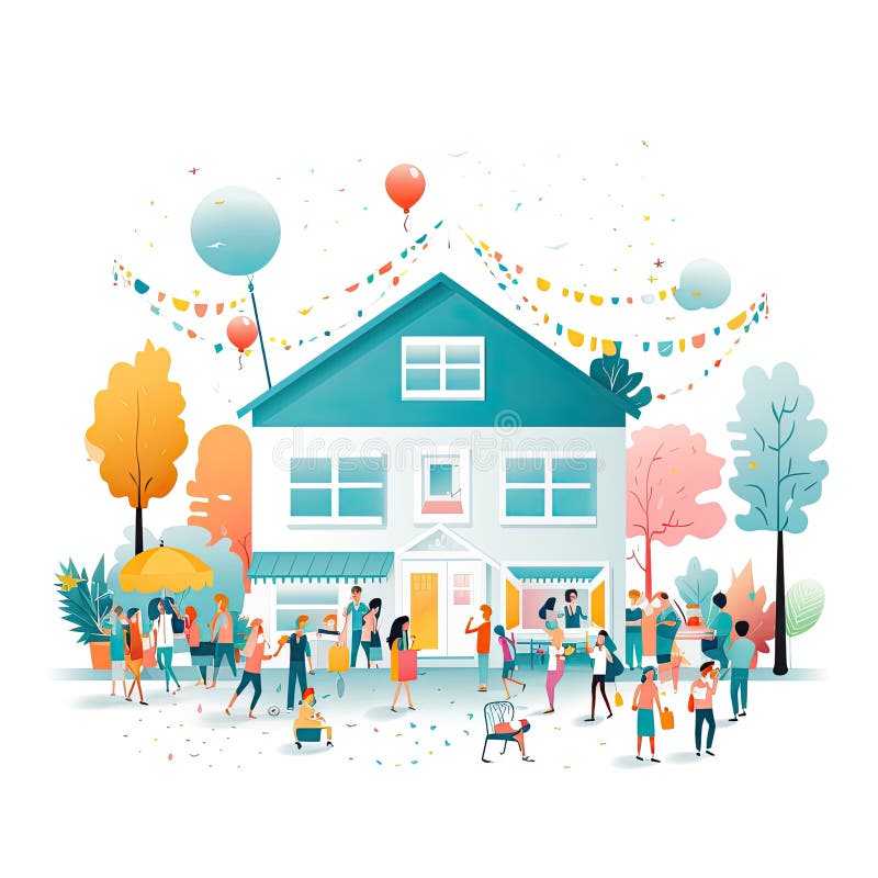 Party Vector Illustration. stock illustration. Illustration of ...