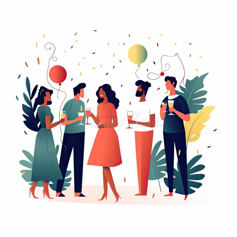 Party Vector Illustration. stock illustration. Illustration of party ...