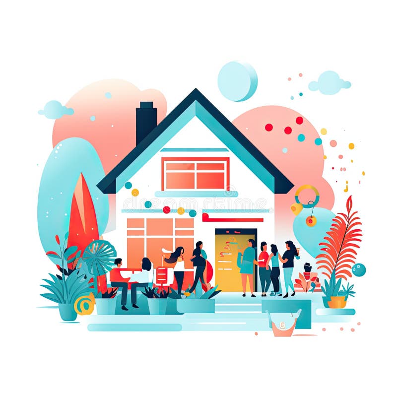 Party Vector Illustration. stock illustration. Illustration of ball ...