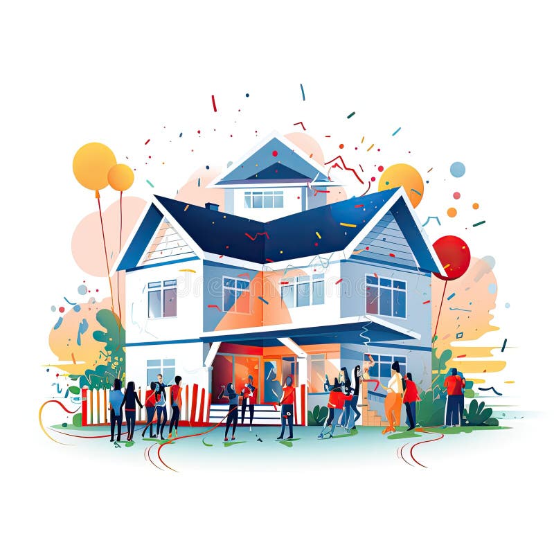 Party Vector Illustration. stock illustration. Illustration of ...