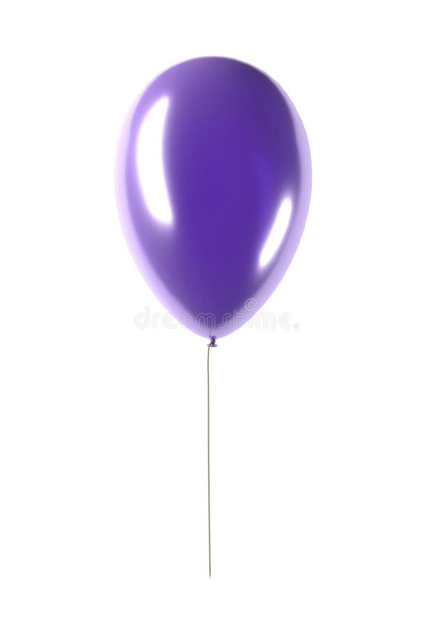 Party violet balloon stock illustration. Illustration of decoration ...