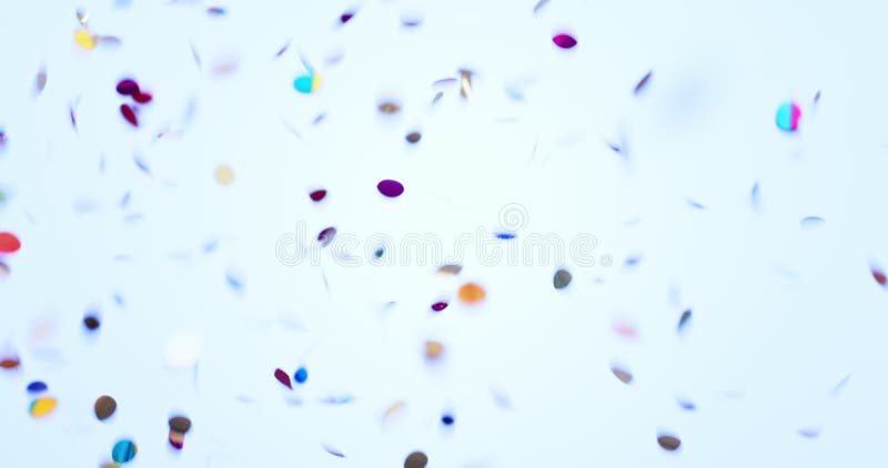 Party, Winning and Confetti on a Studio Background for Celebration ...