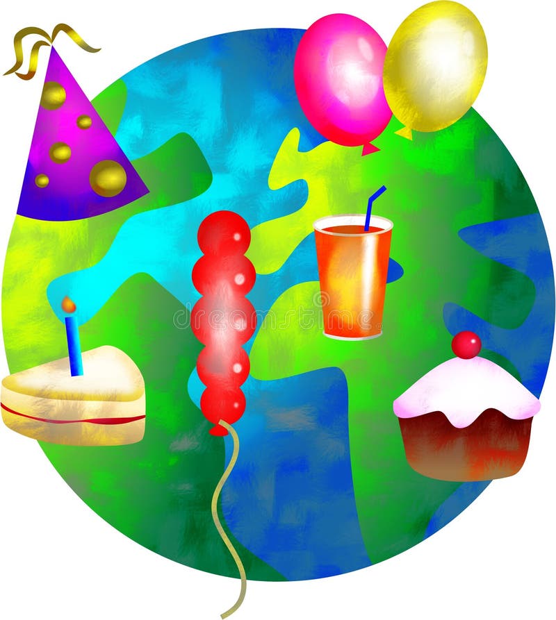 Party world stock illustration. Illustration of illustrations - 918102