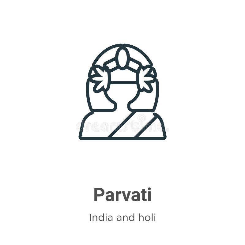 Parvati Icon in Filled, Thin Line, Outline and Stroke Style. Vector ...