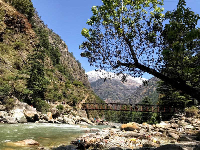 Parvati River Flows in Kasol Valley Stock Image - Image of design, blur ...