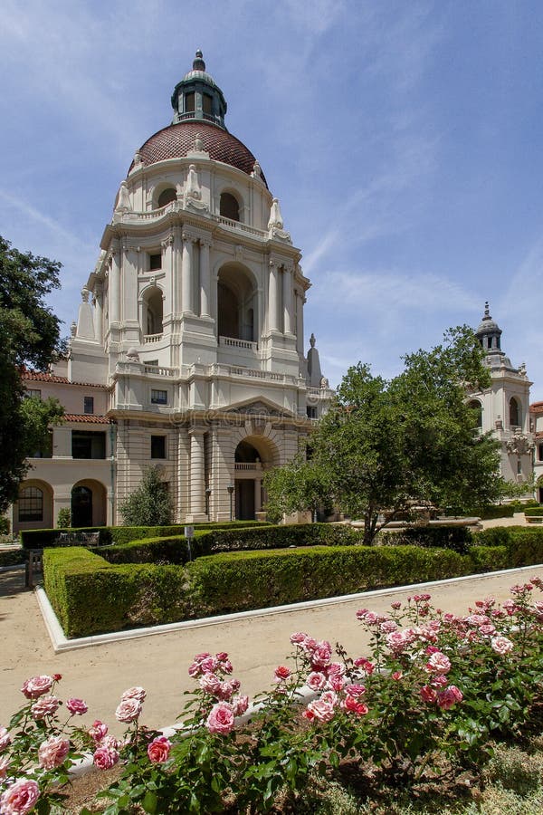 Pasadena City Hall Courtyard Editorial Stock Photo - Image of structure ...