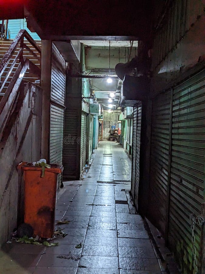 Pasar genteng Surabaya stock photo. Image of seram, malam - 329236270