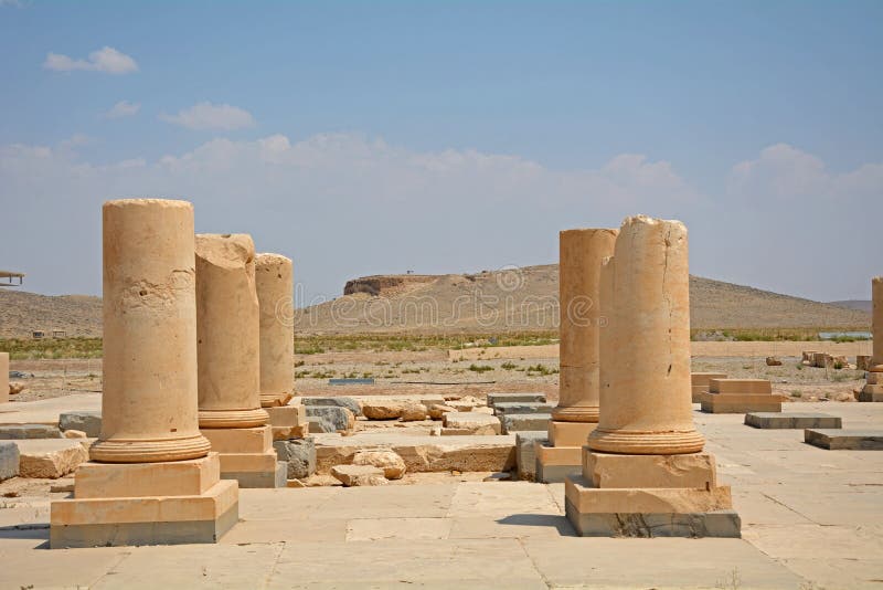 Ruins of Pasargadae stock image. Image of pasargad, darius - 31646435