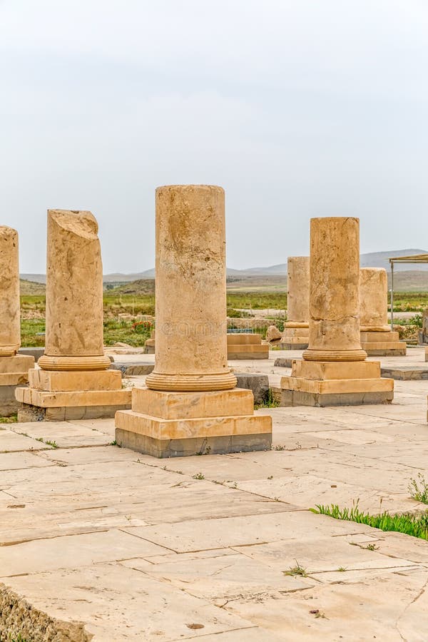 Pasargadae Archaeological Site Stock Photo - Image of architectural ...