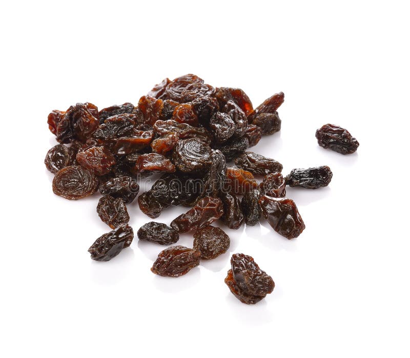 Pasas Secas Sobre Fondo Blanco. Foto de archivo - Imagen de blanco ...