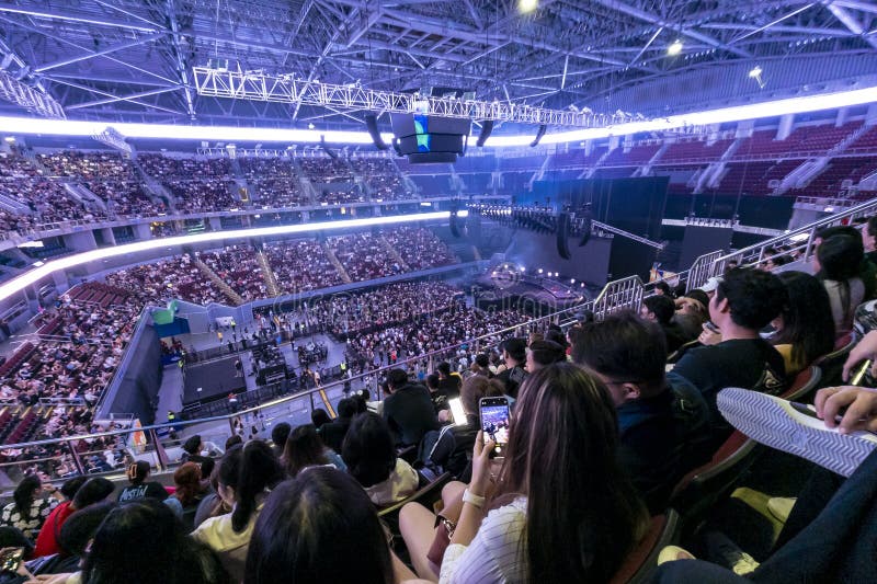 Pasay, Metro Manila, Philippines - View Inside MOA Arena from the Upper ...