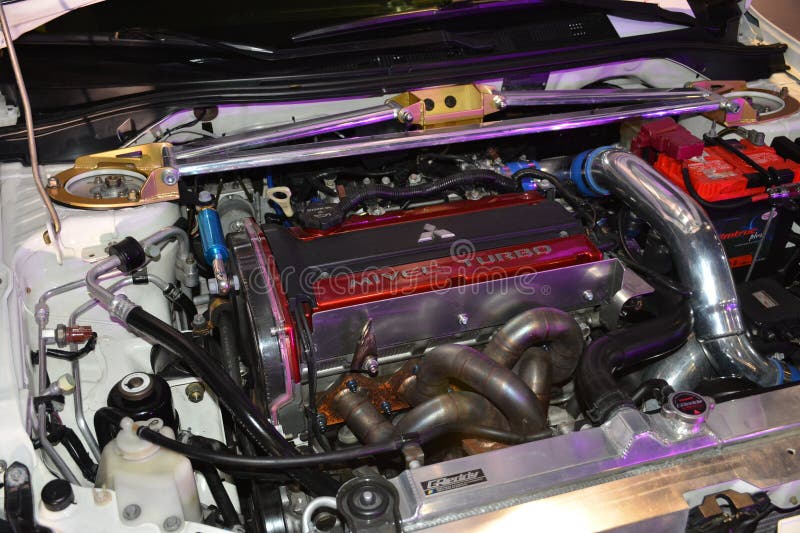 Mitsubishi Lancer Evolution Mr Engine at JDM Underground Car Show in ...