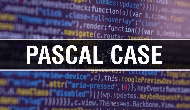 Pascal Case With Abstract Technology Binary Code Backgrounddigital Binary Data And Secure Data