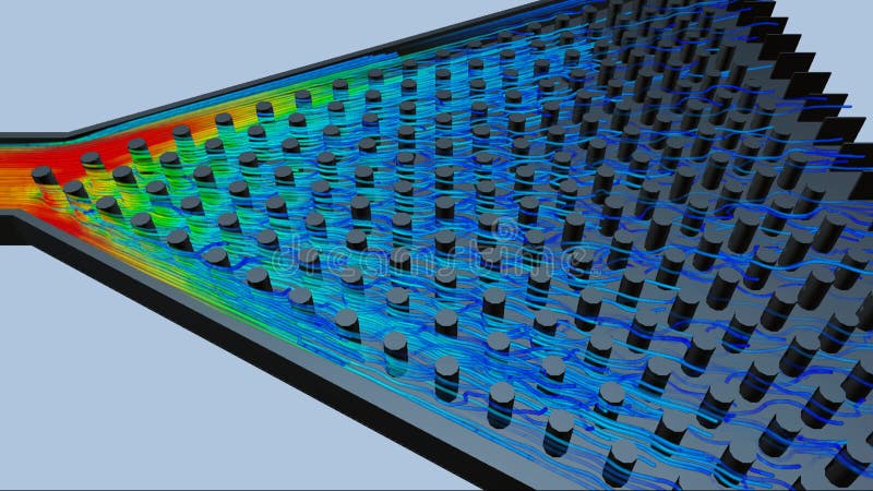 Pascal S Triangle Airflow Simulation - CFD Simulation Computational Fluid Dynamics Stock Video ...