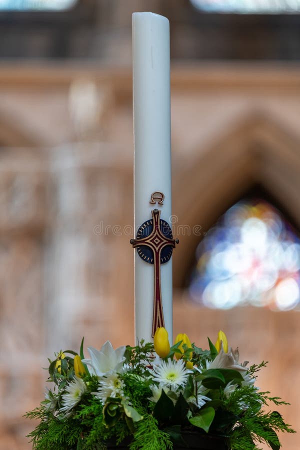 Paschal candle stock image. Image of candle, place, closeup - 315024023