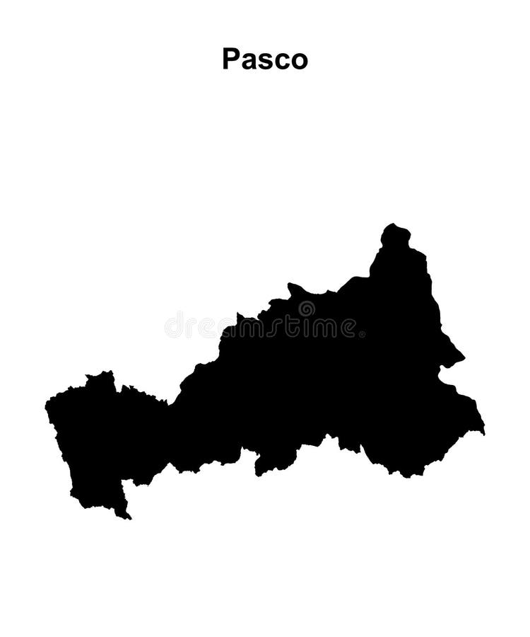 Pasco outline map stock vector. Illustration of pasco - 360616829