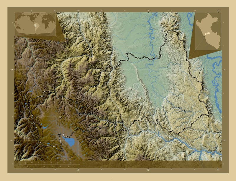 Pasco, Peru. Physical. Capital Stock Illustration - Illustration of ...