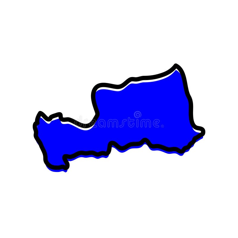 Pasco Region of Peru Vector Map Illustration Stock Vector ...