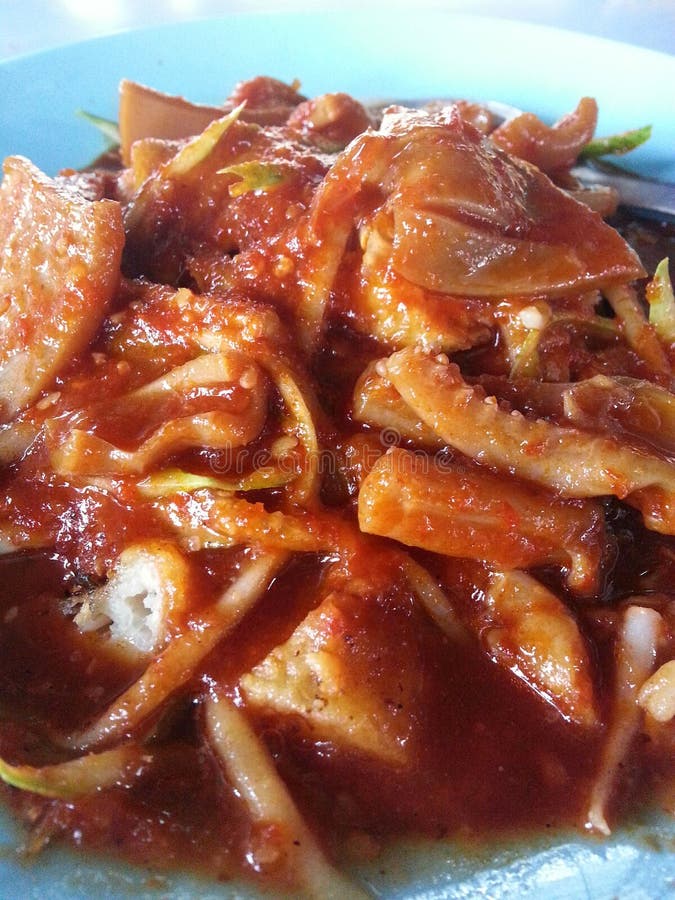 Pasembur Popular Malasio Rojak Sotong Imagen de archivo - Imagen de ...