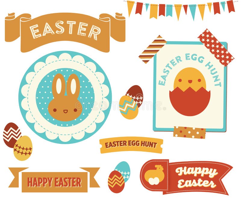 Pasen Clipart vector illustratie. Illustration of leuk - 51321054