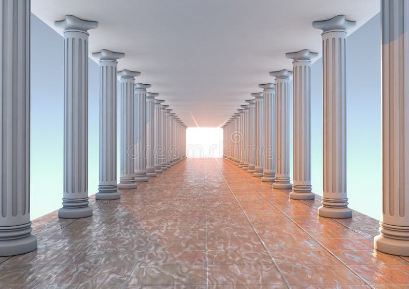 Pasillo stock de ilustración. Ilustración de pilar, pasillo - 25465787