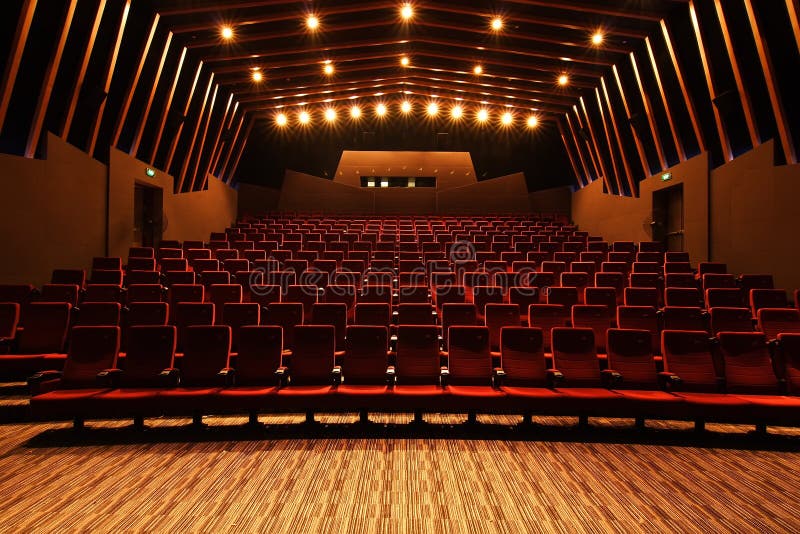 Sala de cine foto de archivo. Imagen de pasillo, silla - 11556796