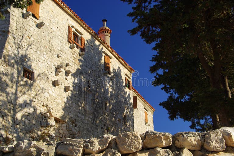Pasman Tkon 05 stock photo. Image of stone, convent, croatia - 4132412
