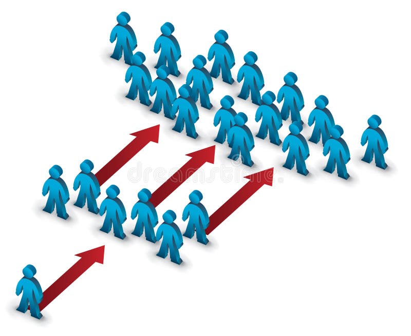 Pasos De Progresión Cada Vez Mayor Ilustración del Vector - Ilustración ...