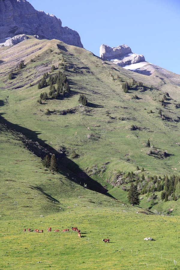 The pass of Aravis stock photo. Image of passage, hikes - 41581000