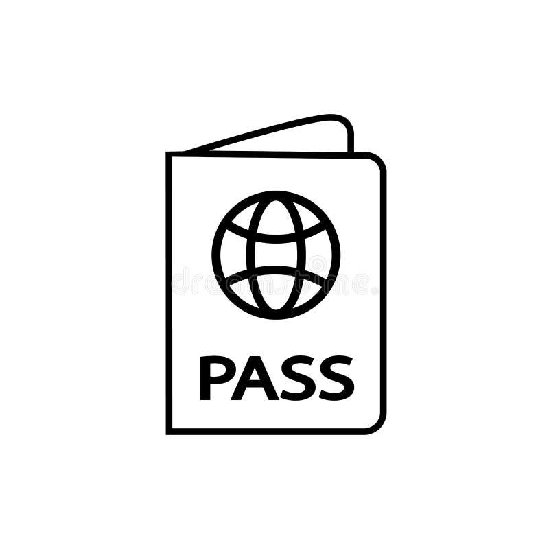Pass Document Icon. Pass Document .Vector Illustration Eps 10 Stock ...