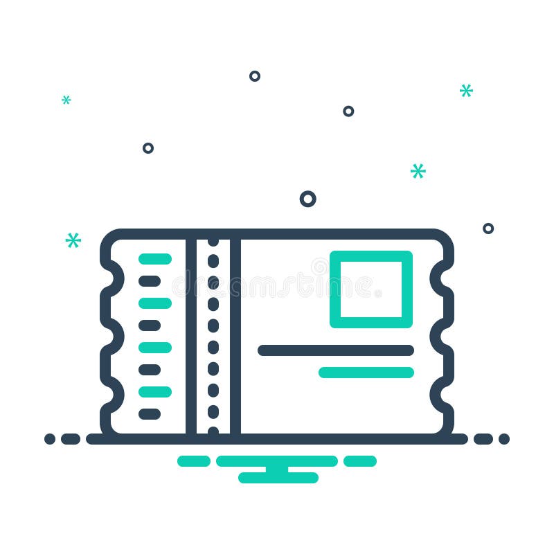 Mix Icon for Pass, Security and Badge Stock Vector - Illustration of ...