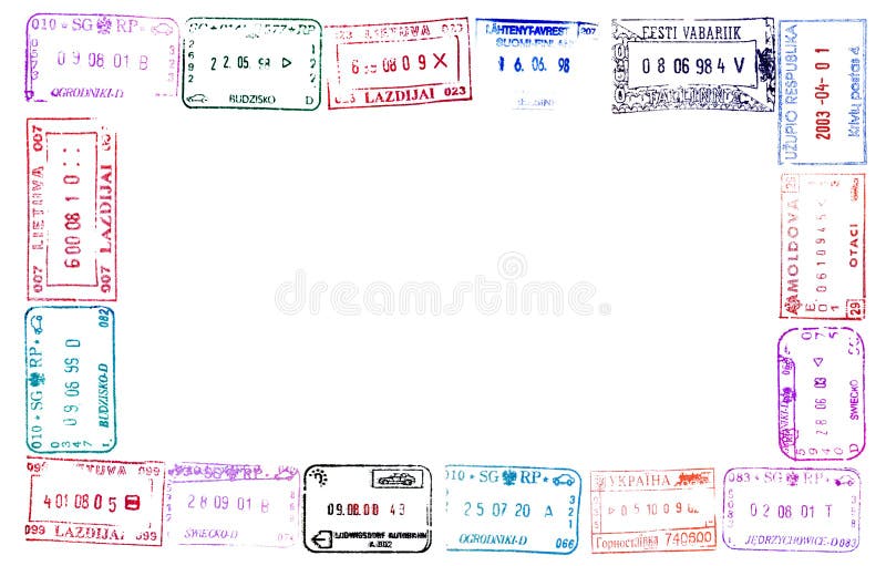 Pass-Stempel redaktionelles foto. Bild von zypern, bescheinigt - 17759261