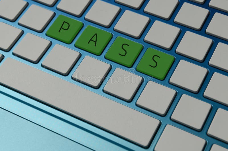 Pass the test concept stock photo. Image of words, close - 72168540